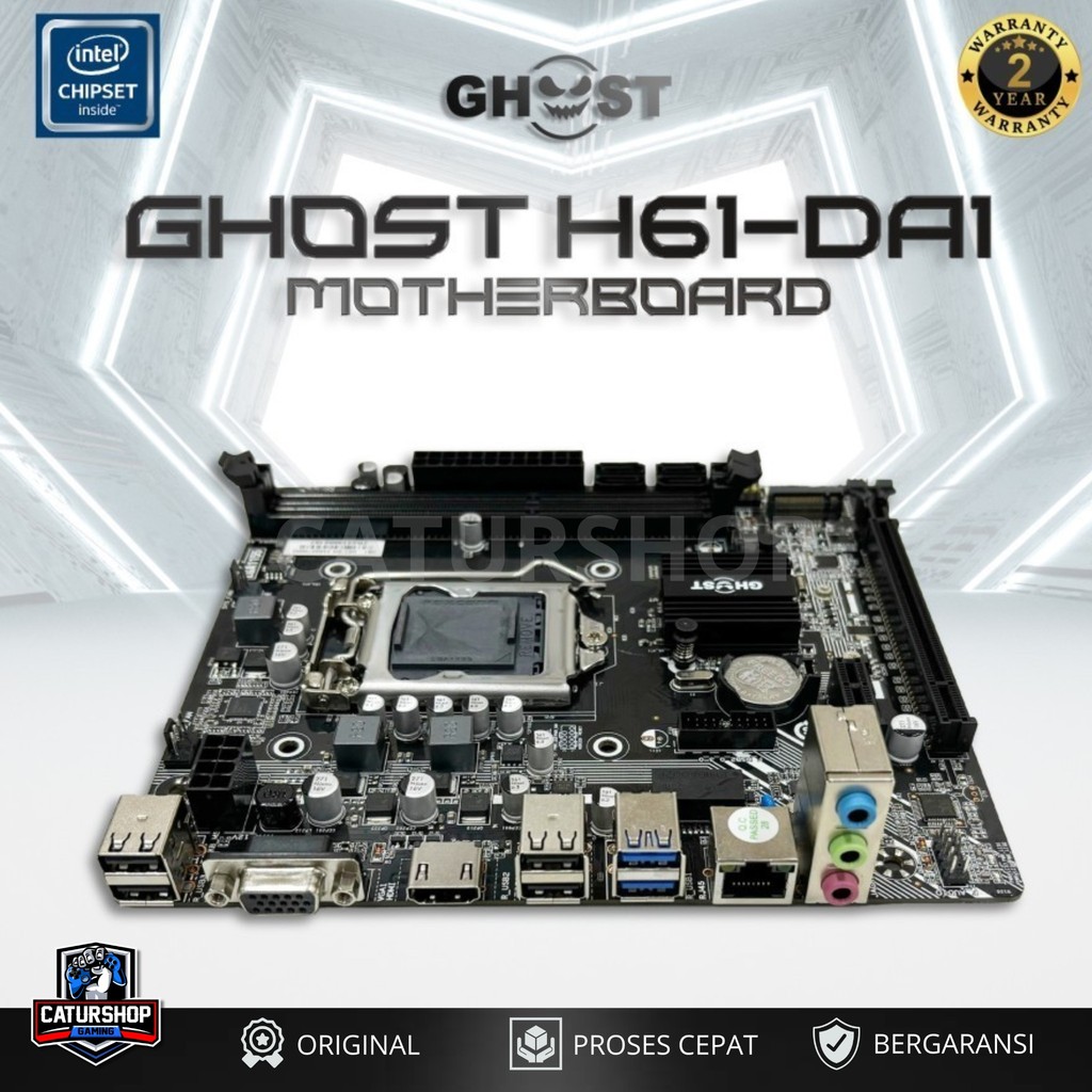 Jual Motherboard GHOST H61 DA1 LGA 1155 Slot NVME DDR3 | Shopee Indonesia
