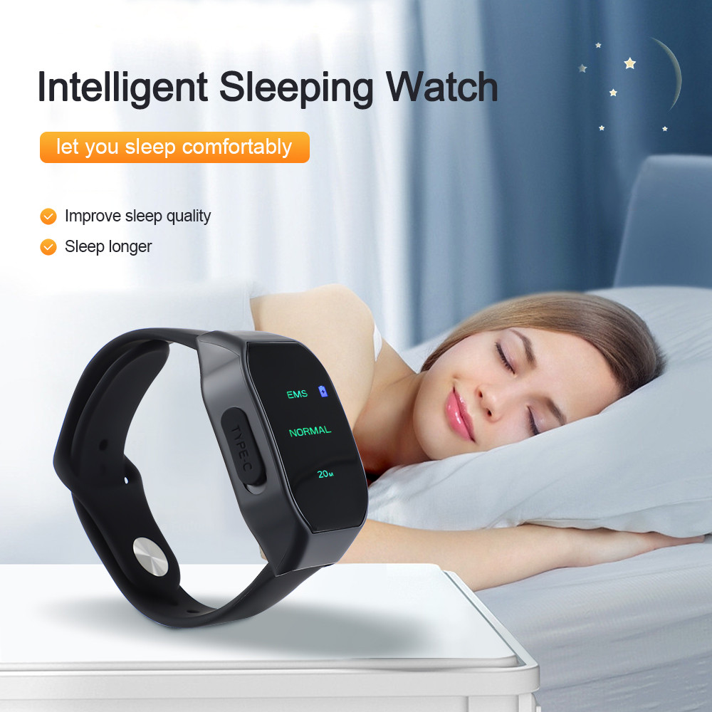 Jual PREORDER Smart Sleep Aid Watch EMS Microcurrent Pulse Sleeping ...