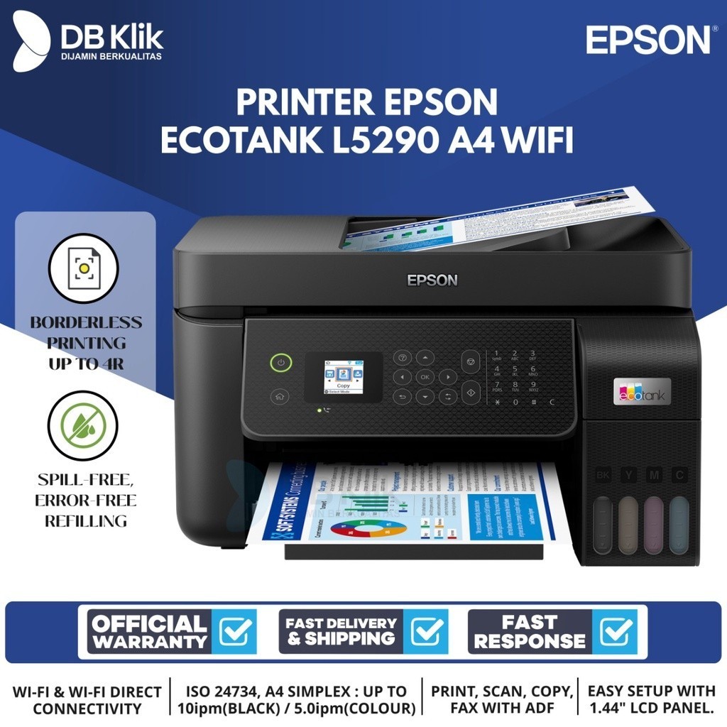 Jual Epson Printer Ecotank L5290 A4 Wifi- L5290 Ink Tank Printer With ...