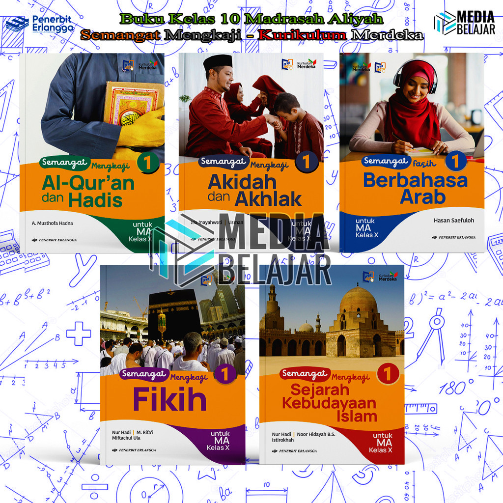 Jual Buku Semangat Mengkaji Kelas 10 MA Kurikulum Merdeka Revisi Terbaru 2025 - Erlangga ...