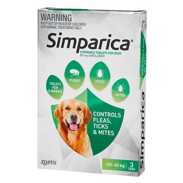 Jual Simparica Tablet 80mg 20-40kg Pcs - Obat kutu Anjing | Shopee ...