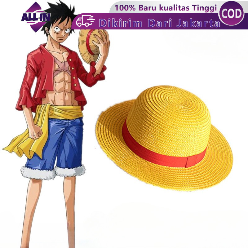Jual Topi Luffy One Piece Anime Topi One Piece Untuk Mugiwara No Luffy ...