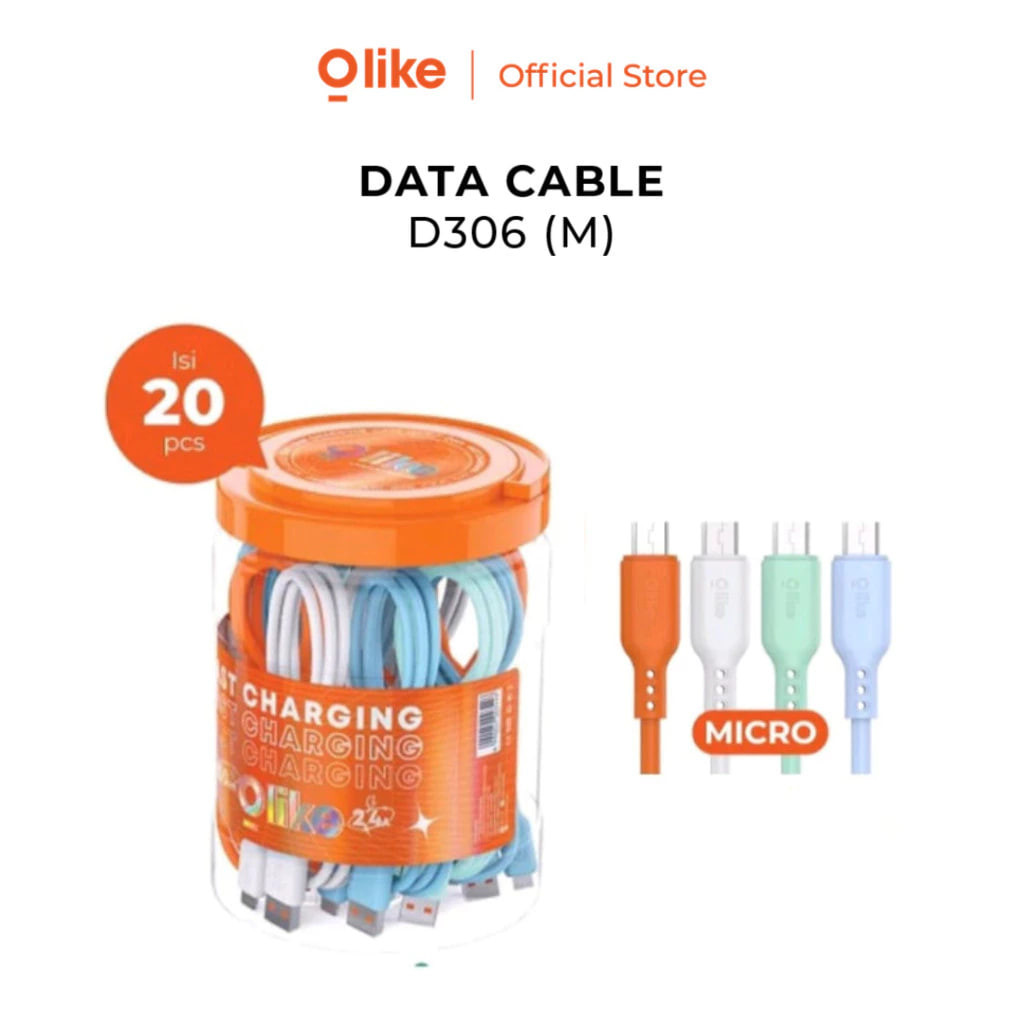Jual Olike D306 (D306C / D306M / D306L ) Kabel Data Cable Fast Charging ...