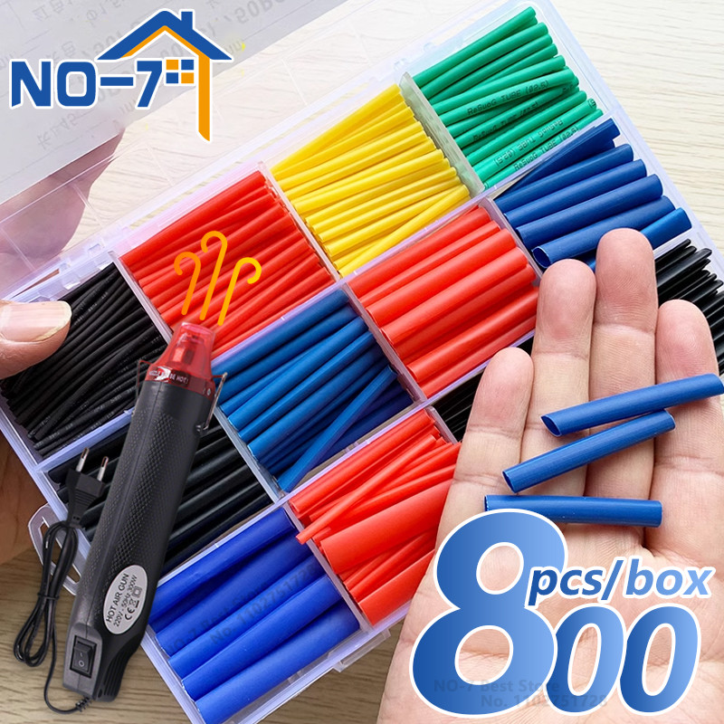 Jual Heat Shrink Tube Kit, 2:1 Shrinkable Wire Wrapping Waterproof ...