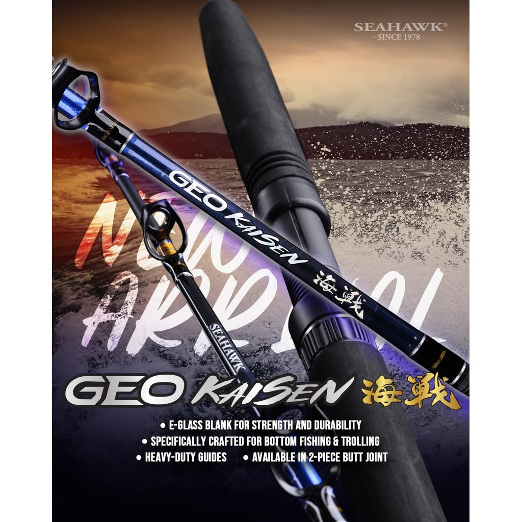 Jual Joran Pancing SEAHAWK Bottom & Trolling Geo Kaisen | Shopee Indonesia