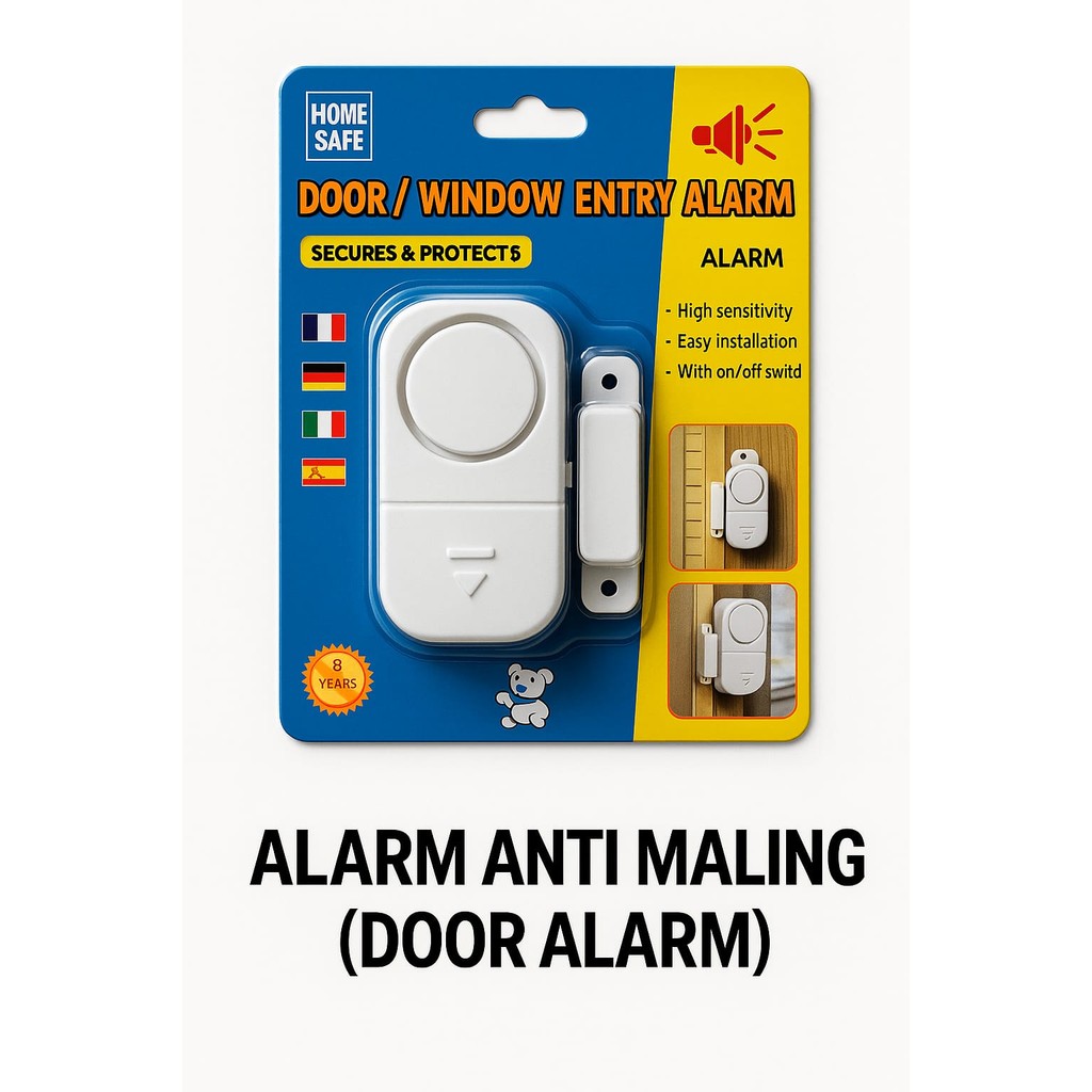 Jual Alarm Pintu Lemari Jendela Sensor Anti Maling Alaram Tempel Pintu ...
