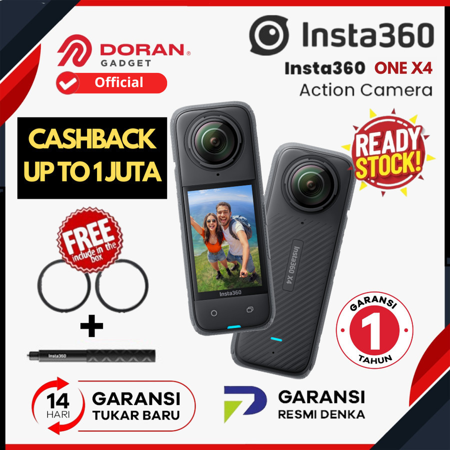 Jual Insta360 X4 Ultimate 8K 360 Action Cam Insta 360 ONE X4 Action Camera - Garansi Resmi 1 ...