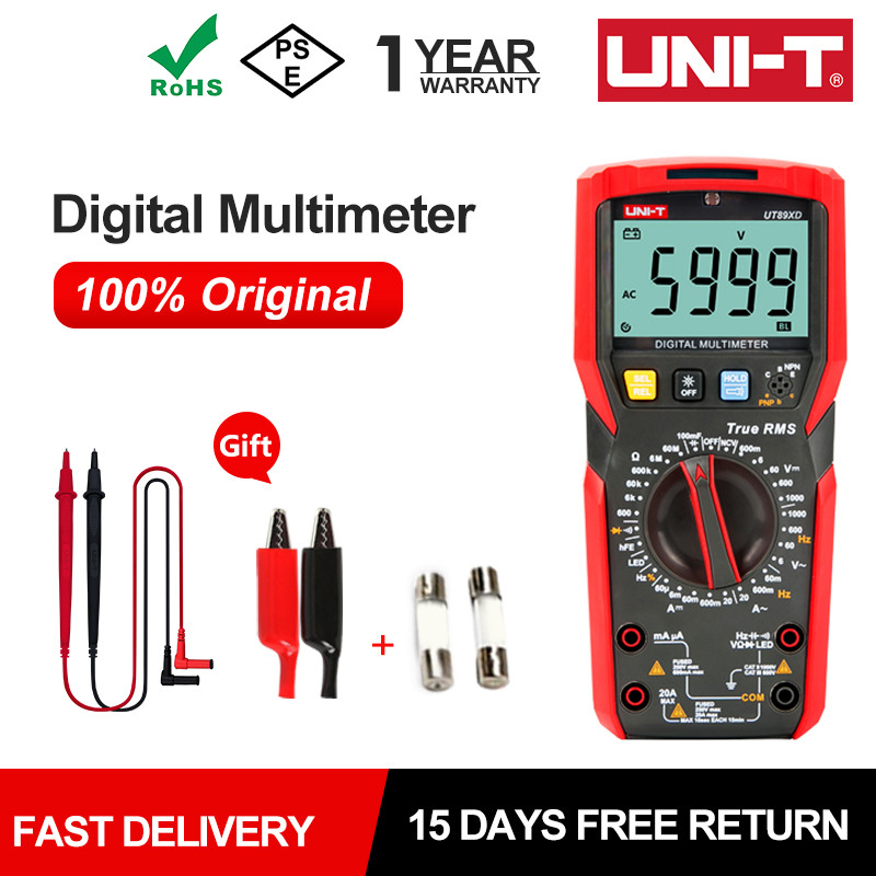 Jual UNI-T UT89XD UT89X True RMS Multimeter Digital Professional ...