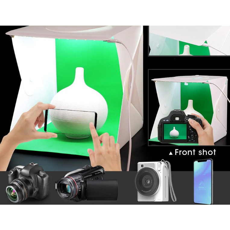 Jual Mini Studio Box Lengkap Lighting Led Background Mini Studio Foto ...