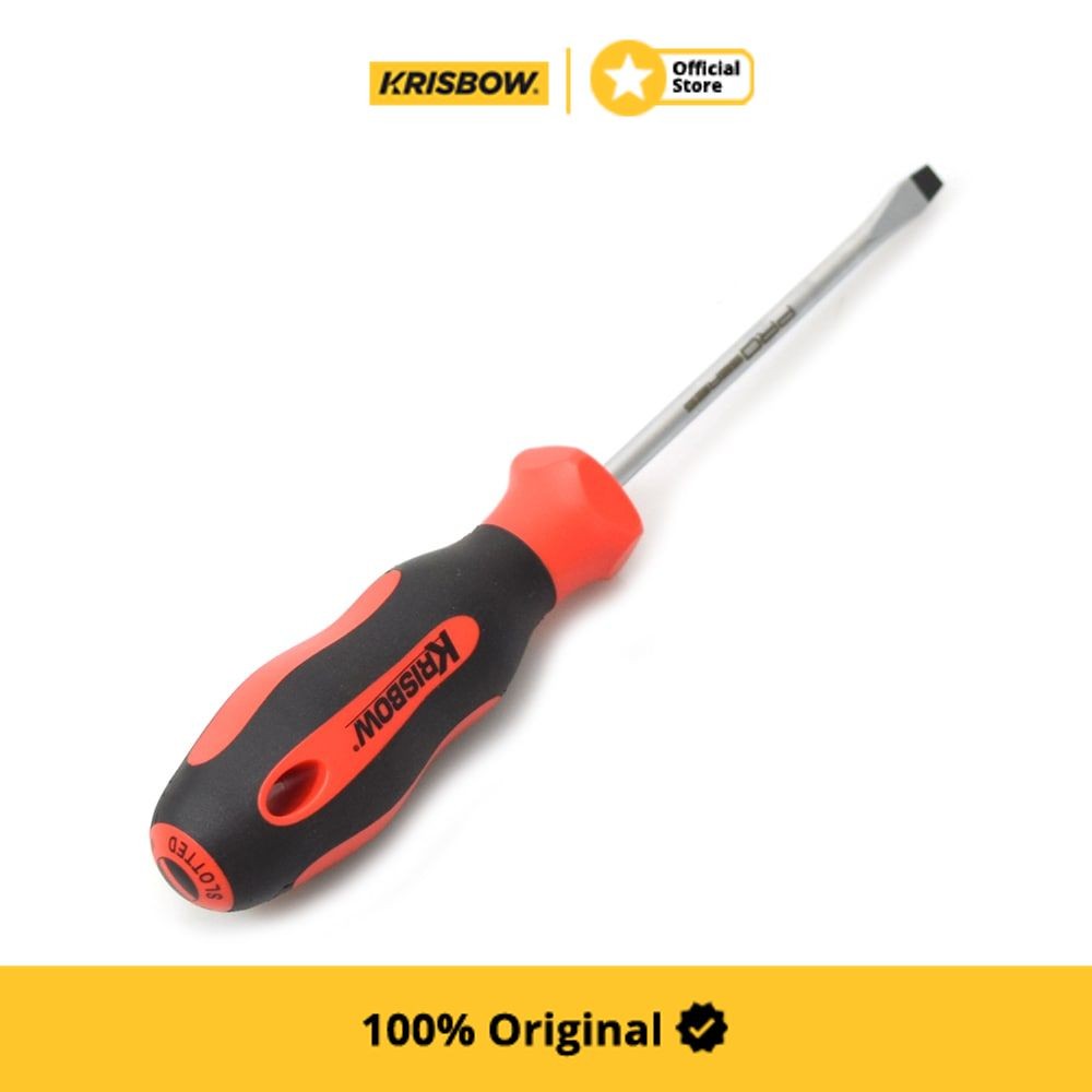 Jual Krisbow Screwdriver Obeng Minus 5.5X100mm Lpsf4 | Shopee Indonesia