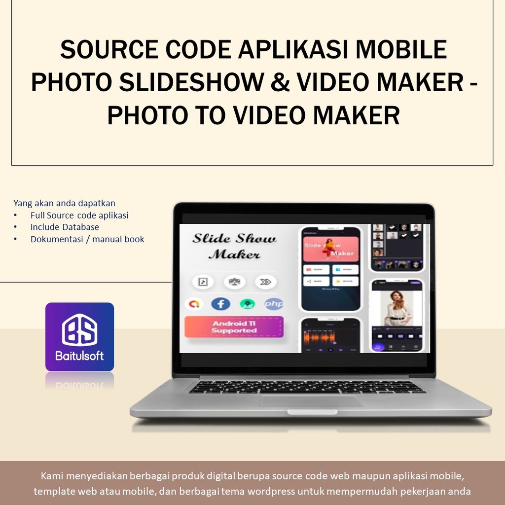 Jual SOURCE CODE APLIKASI MOBILE PHOTO SLIDESHOW & VIDEO MAKER -PHOTO TO VIDEO MAKER | Shopee ...