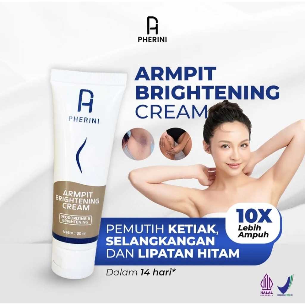 Jual PHERINI Underarm Armpit Brightening Cream Pencerah Selangkangan Ketiak dan Lipatan Hitam ...
