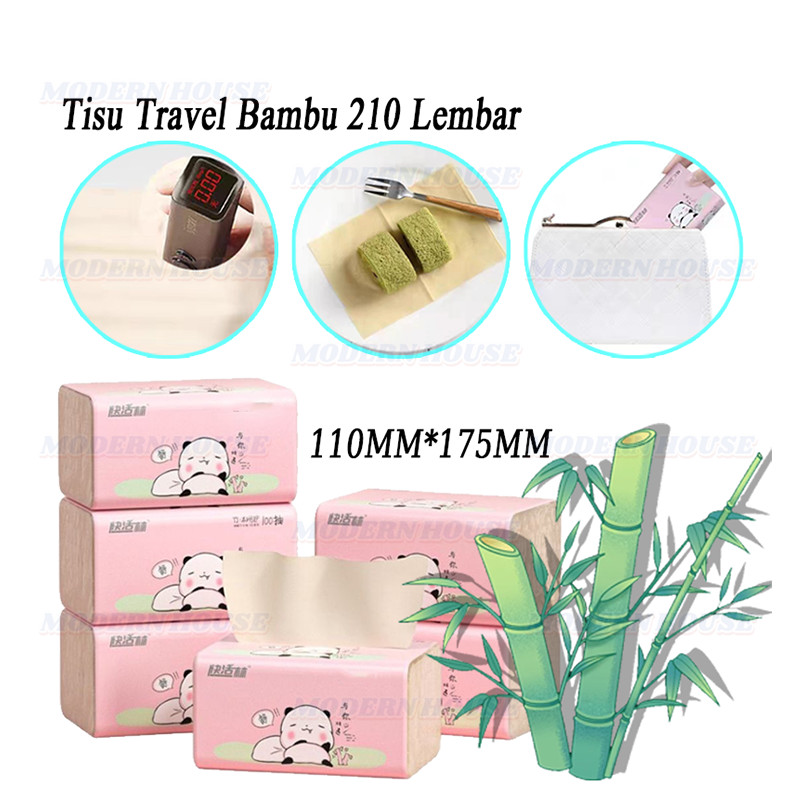Jual Tisu Travel Bambu 70 Lembar / Tisu Bambu / Tissue Wajah Bamboo ...