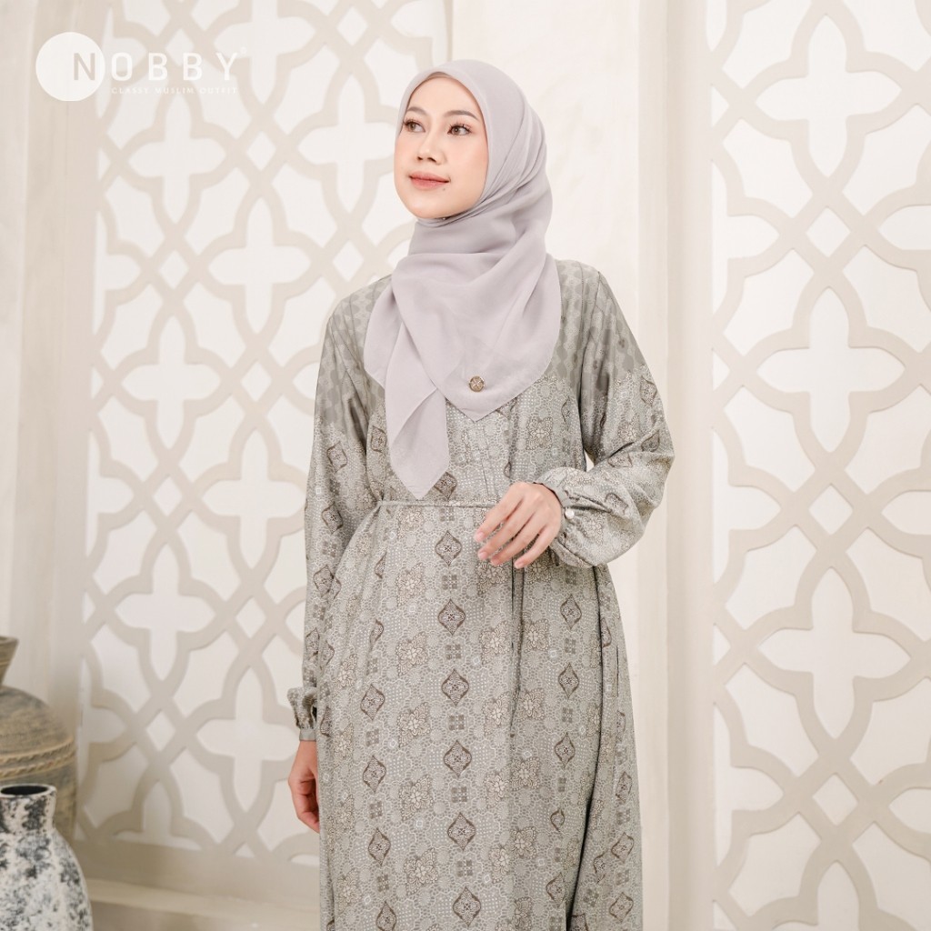 Jual Nobby Dress Nandini Dress Bahan Satin Silk | Shopee Indonesia