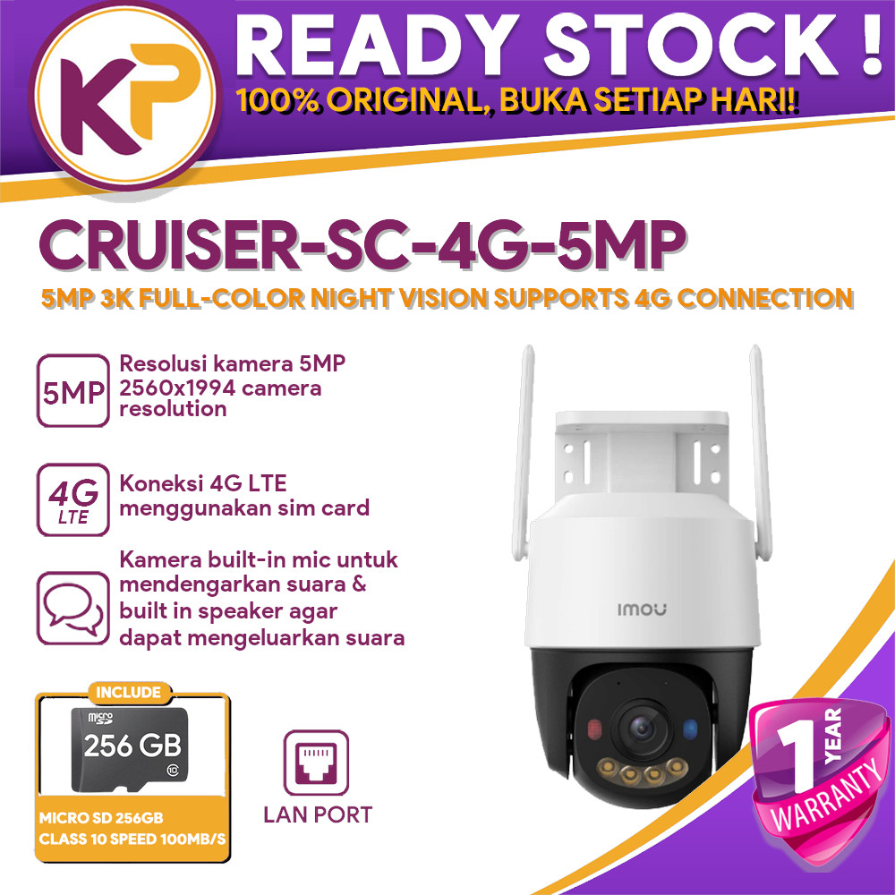 Jual IMOU CRUISER-SC-4G-5MP 5MP 3K FULL-COLOR NIGHT VISION IPC-K7FP ...