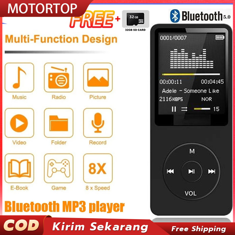 Jual 【Kirim Sekarang】MP4 Player Bluetooth MP3 Mini Player Bluetooth MP3 Bluetooth Speaker USB ...