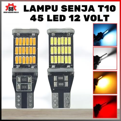 Jual Lampu Sen Dajjal T10 45 LED Lampu Senja Sein Kota T10 T15 Super Bright Canbus SMD Universal ...