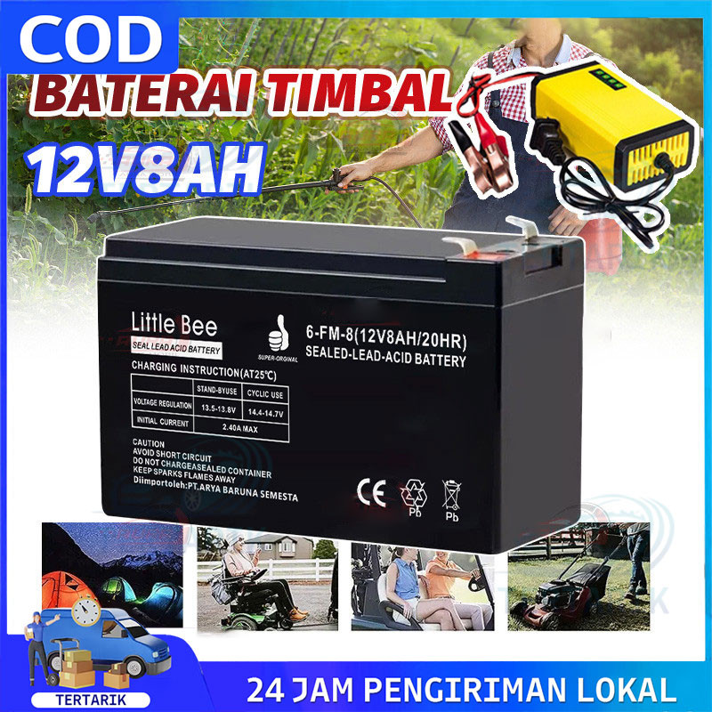 Jual BATTERY 12V12AH MSA HITAM ( BERGARANSI aki baterai batre accu sprayer elektrik 12v 12ah ...