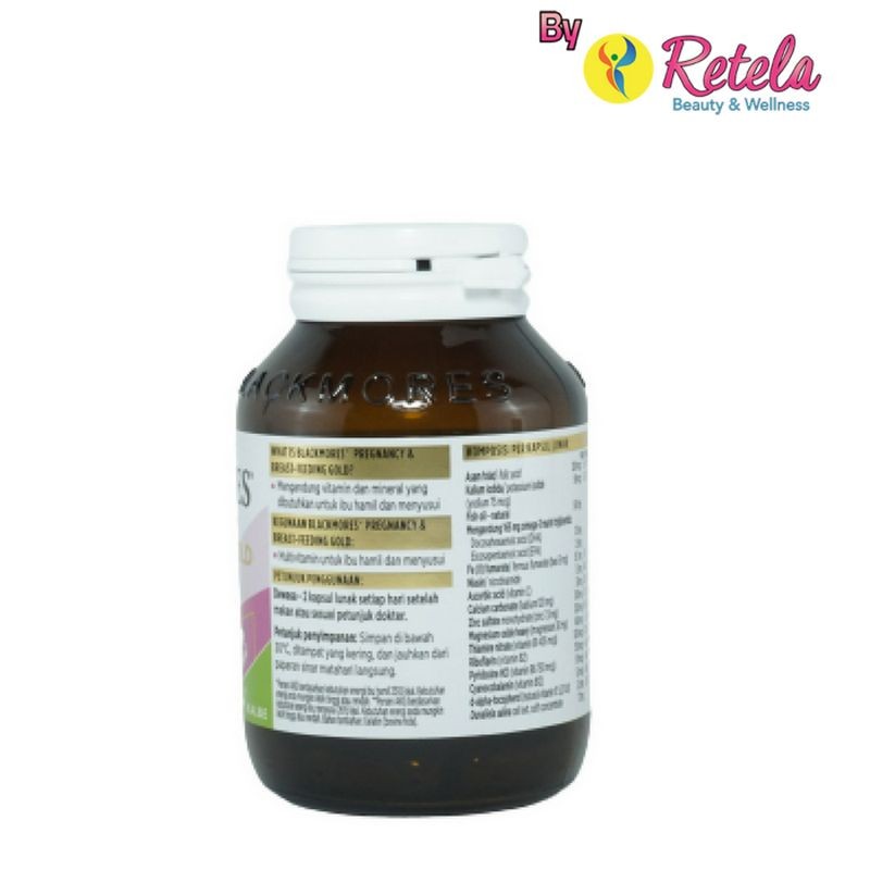 Jual BLACKMORES PREGNANT & BREASTFEEDING GOLD 1 BOTOL 60 TABLET ...