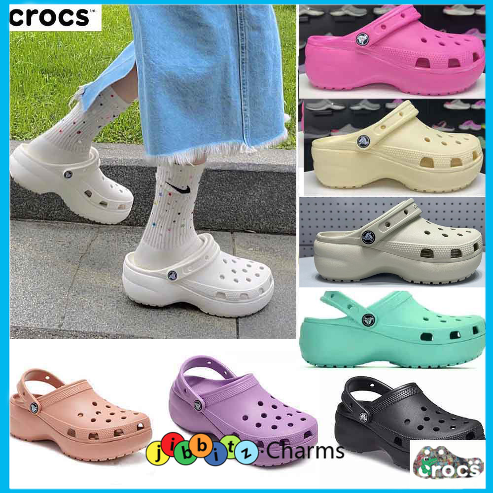 Jual Crocs Women's Classic Platform Clog Crocs Sandal Wanita Platform Crocs 20675 | Shopee Indonesia