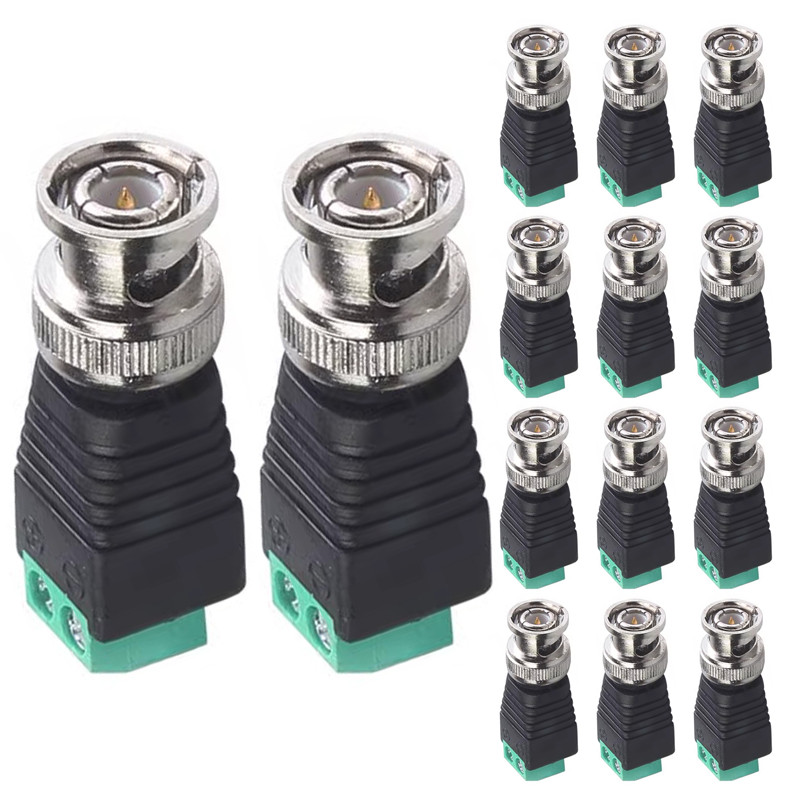 Jual 5/20PCS Male Metal BNC Connector with DC Connector Screw Terminal ...