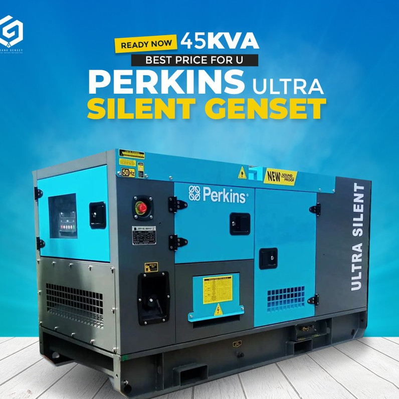 Jual Genset Silent | 45 KVA | Genset Diesel Perkins Ultra Silent | Shopee Indonesia