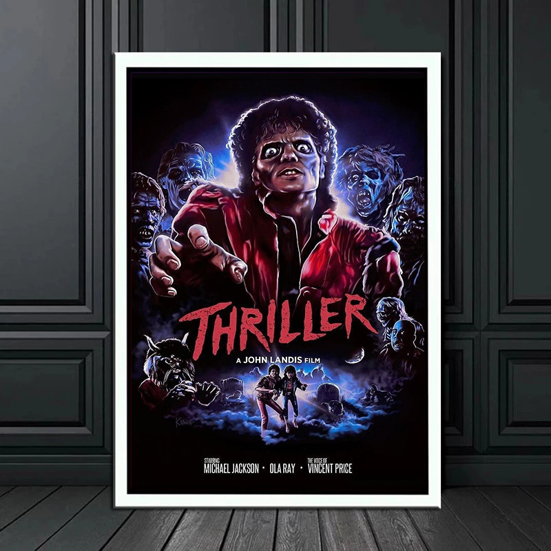 Jual Movie Print Art Canvas Poster for Living Room Decor, Michael ...