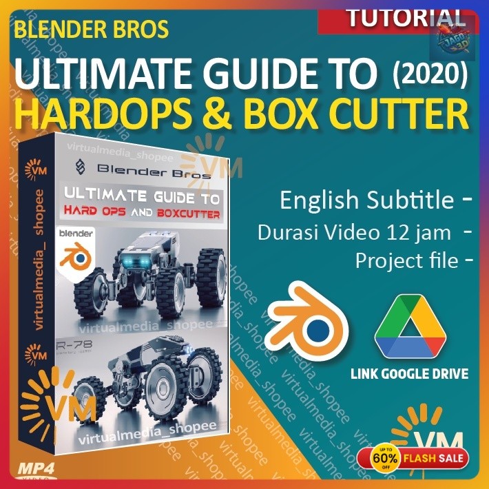 Jual TUTORIAL THE ULTIMATE GUIDE TO HARD OPS AND BOXCUTTER 3D BLENDER BROS BOX CUTTER ADDONS ...