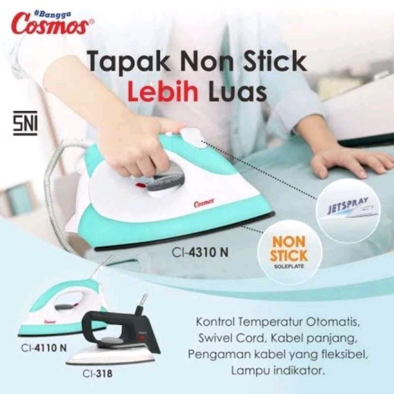 Jual Setrika cosmos ci4310n / setrika anti lengket / setrika non stik ...