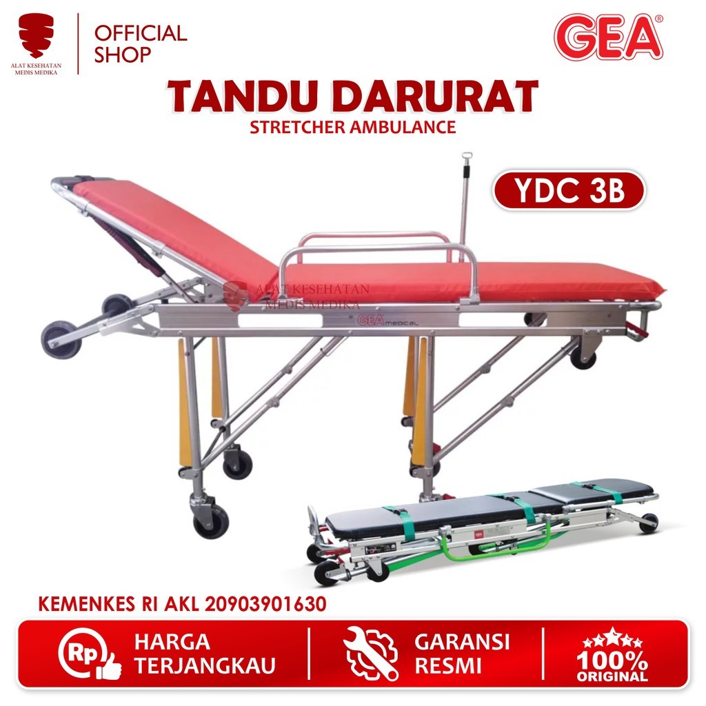 Jual GEA Tandu Ambulance YDC 3B Stretcher Ambulance Brancard Emergency ...