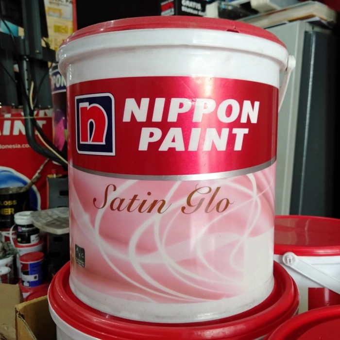 Jual NIPPON PAINT SATIN GLO 2.5LT - BRILLIANT WHITE / CAT TEMBOK ...