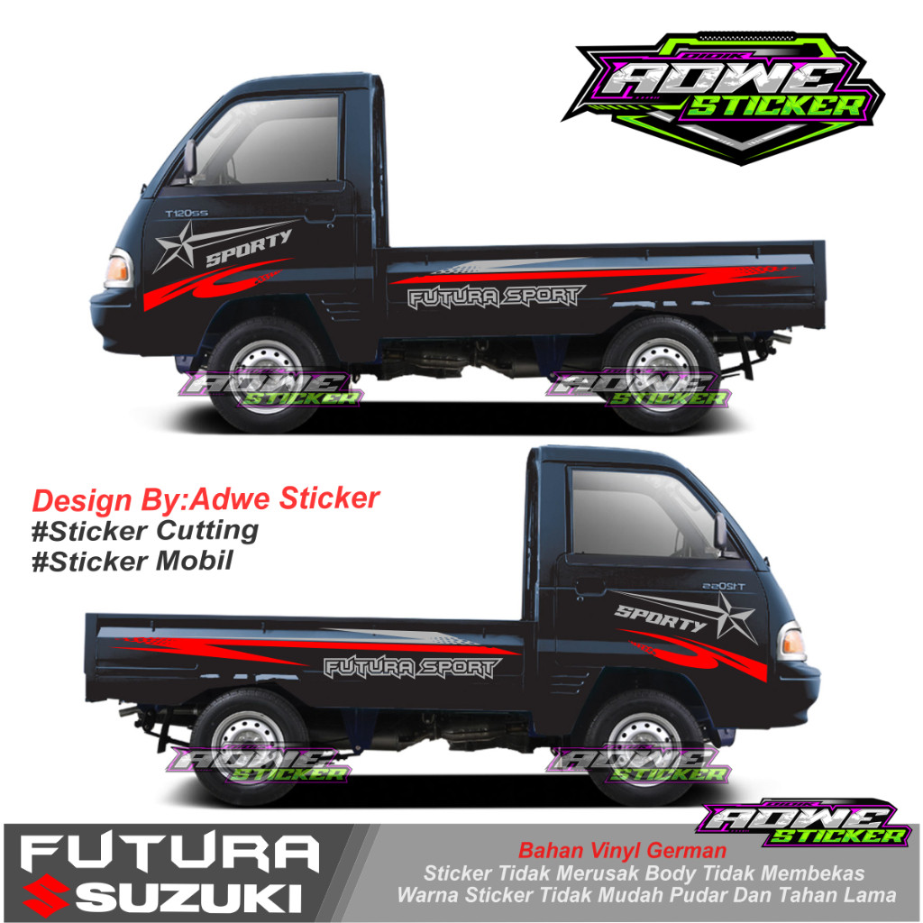 Jual [PROMO] Stiker Mobil Pick Up suzuki futura Stiker Pick Up Colt T ...