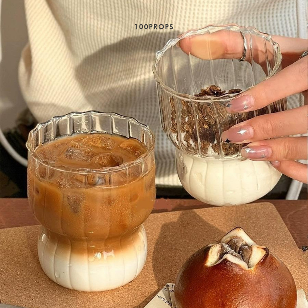 Jual Loe Glass - Korean Style Gelas Kopi Aesthetic Unik Cafe Latte ...