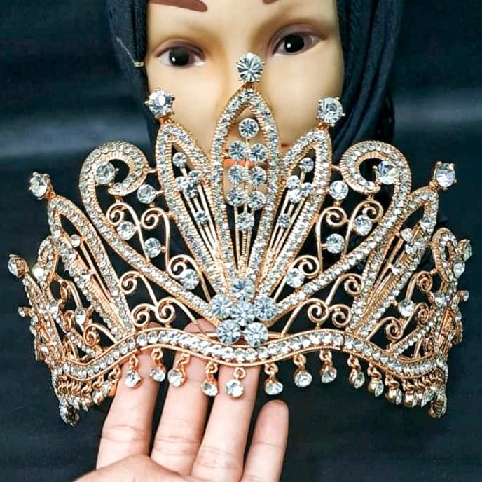 Jual [MK89] Mahkota Adat Pengantin Siger Sunda Jawa Impor Elegan Gold ...