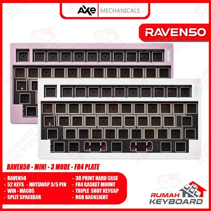 Jual RAVEN50 - 50% - 3 MODE - FR4 Gasket - South Face - Mechanical ...
