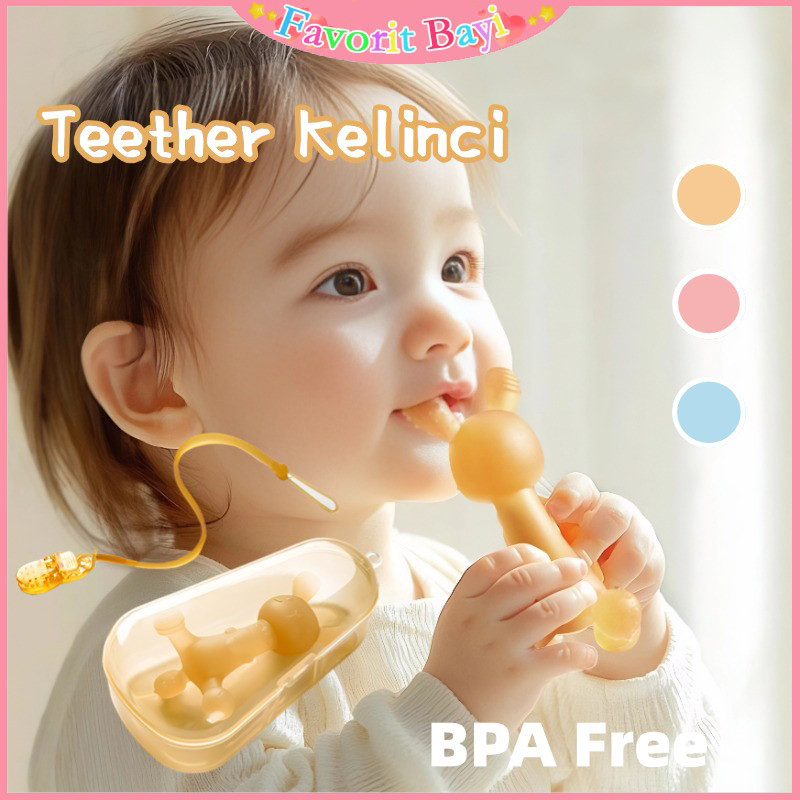 Jual Teether Bayi BPA Free Bahan Keamanan Silikon Kelas Makanan Mainan ...