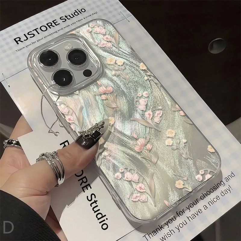 Jual case iPhone 15 Bunga-bunga yang indah Casing ponsel cocok untuk ...