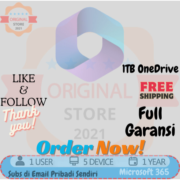 Jual Microsoft Office 365 Original Support 5 Device Win / Mac/ Ipad ...