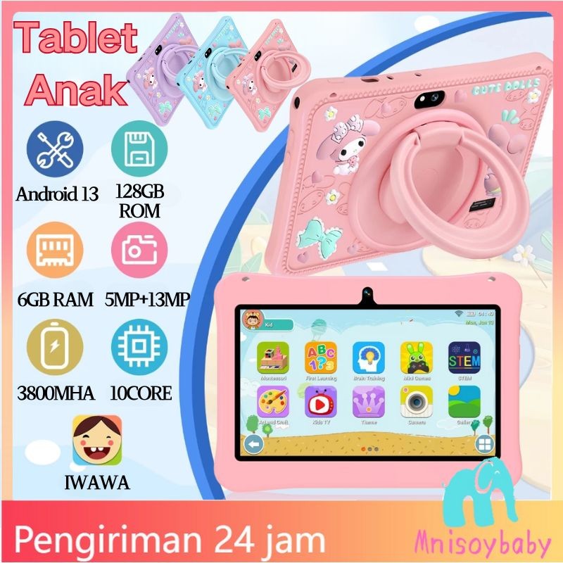 Jual [Gratis Paket Hadiah] Tablet Anak 6GB+128GB 7.1 inci Layar Penuh ...