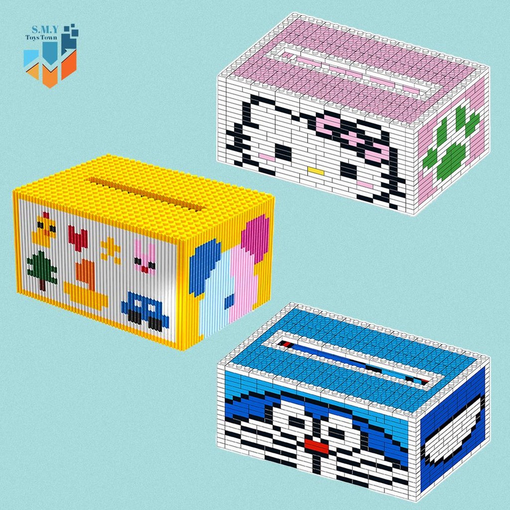 Jual SMY Toystown Kotak Tissue Nano Block Medium Bricks Mainan Balok ...