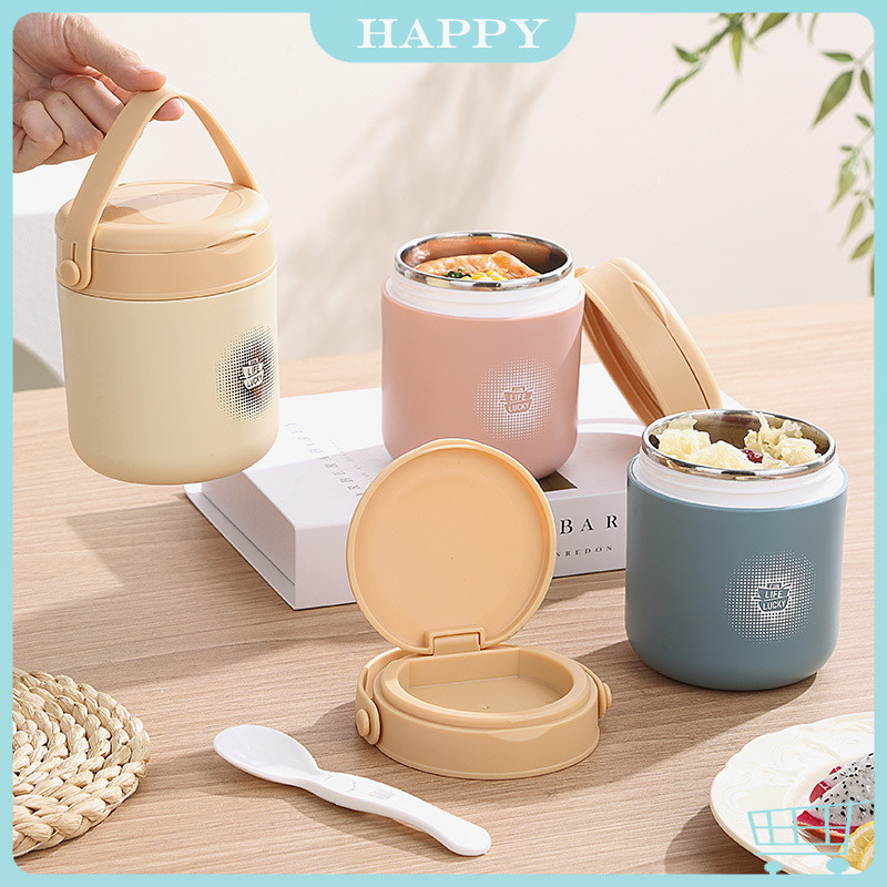 Jual Kotak Makan Portable Tahan Panas / Termos sop Thermos soup Stainless Lunch Box Tahan Bocor ...