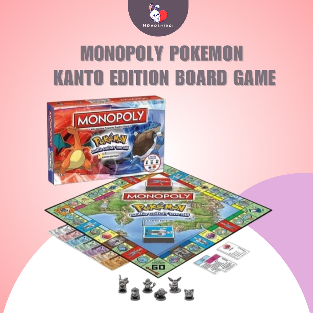 Jual Monopoly Pokemon Monopoli Kanto Edition Board Game Permainan | Shopee Indonesia
