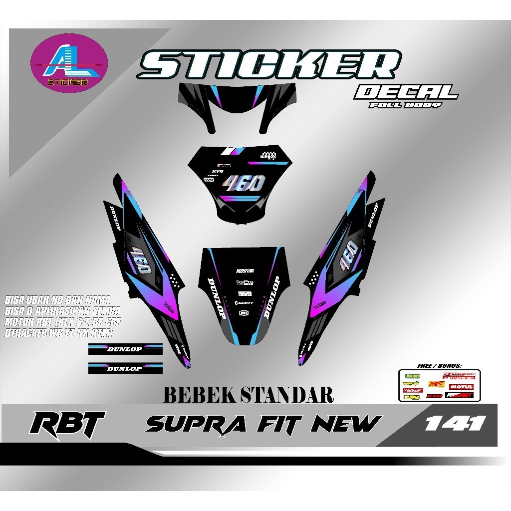 Jual Sticker RBT DECAL SUPRA FIT NEW FULL BODY MOTOR RBT BEBEK MODIF ...