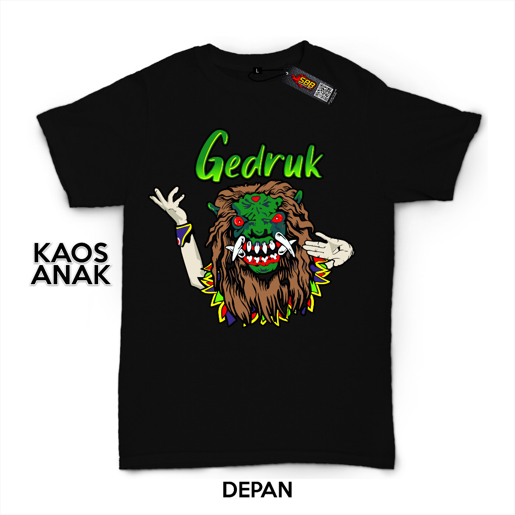 Jual BAJU KAOS ANAK GEDRUK RAMPAK BUTO BANTENGAN MBEROT JARANAN KATUN ...