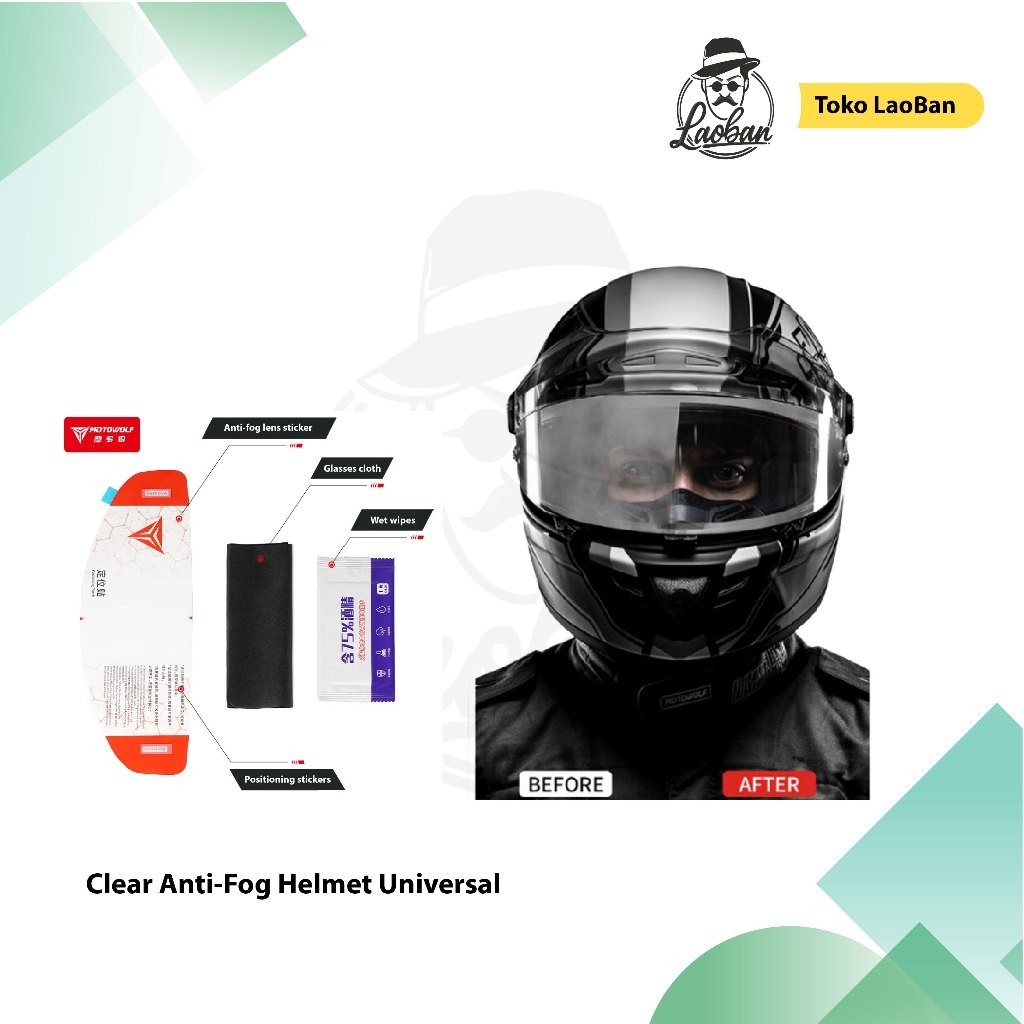 Jual Motowolf Anti Fog Helm Pinlock - Anti Embun Helm Universal ...