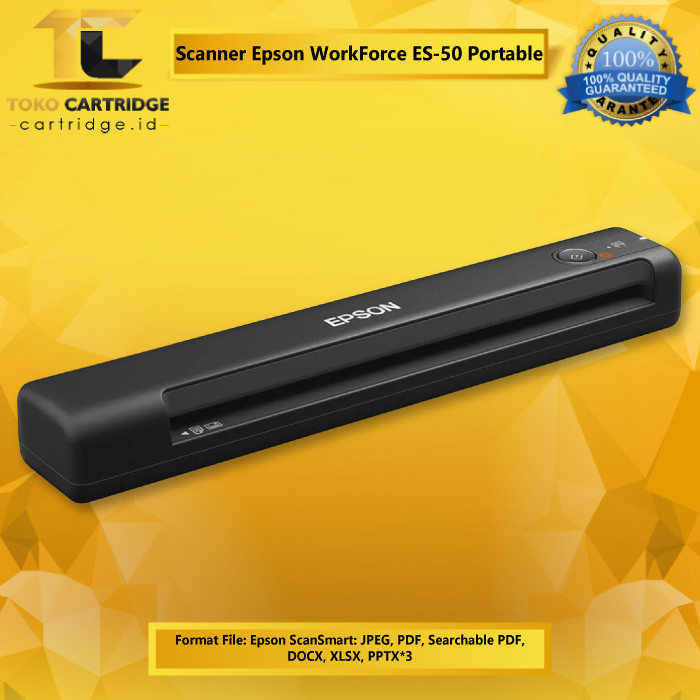 Jual Scanner Epson WorkForce ES-50 ES 50 Portable Sheetfed Document New A4 | Shopee Indonesia