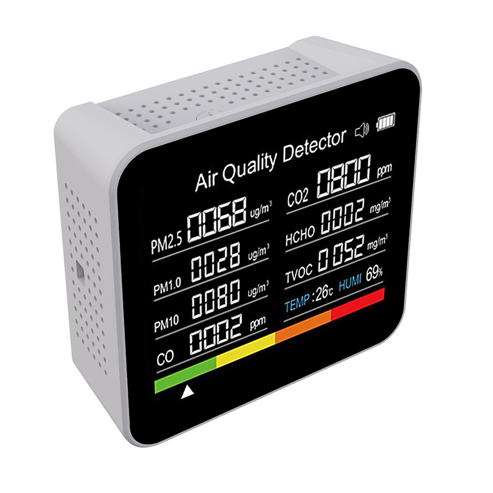 Jual 9 in 1 Air Quality Monitor CO2 Meter Carbon Dioxide Detector CO2 ...