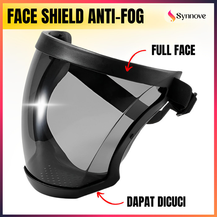 Jual Face Shield Safety Anti Fog Super Protective Face Shield Full Face Pelindung Wajah Muka Las ...