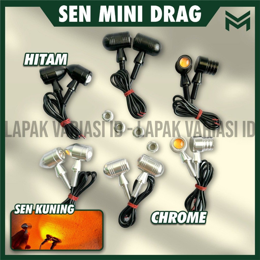 Jual SEPASANG LED SEN RITING BULAT LANCIP OVAL PALU BESI SET + 2 BIJI ...