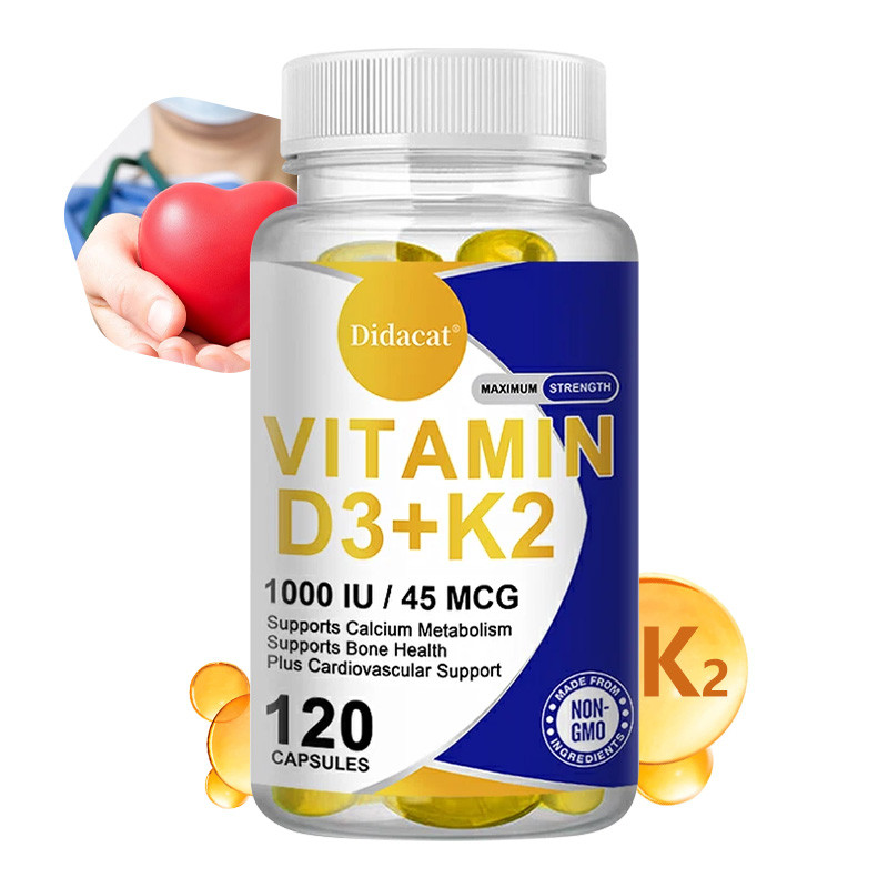 Jual Vitamin D3 K2 Kapsul D3 1000 IU K2 45MCG Formula Kesehatan Tulang dan Jantung Suplemen ...